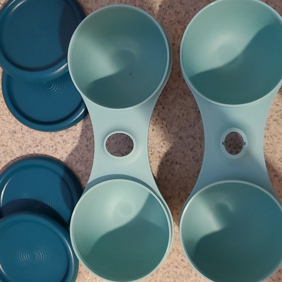 Tupperware | Kitchen | Tupperware Blossom Table 4bowl Condiment Server ...